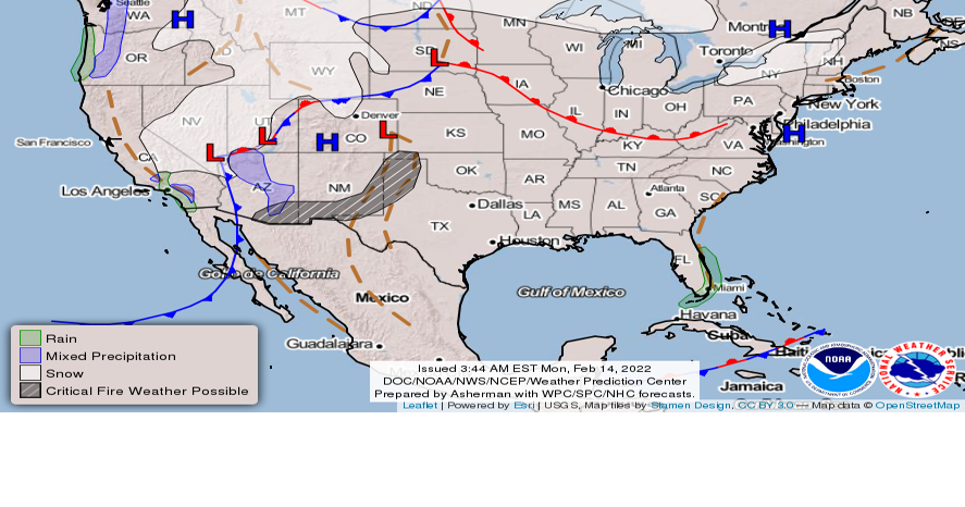 Brief period of mild and humid weather; Colder temperatures close out ...
