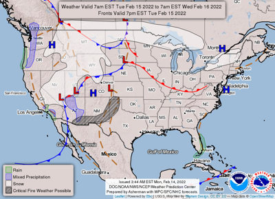Brief period of mild and humid weather; Colder temperatures close out ...
