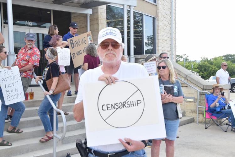 Banned books protest at library brought out both sides | News ...