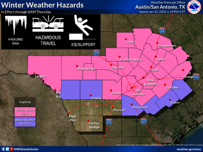 Freezing rain expected through early Thursday | News | dailytimes.com
