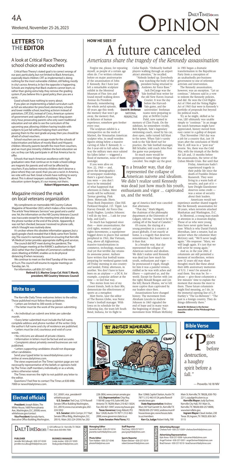 Page A4 | e-Editions | dailytimes.com