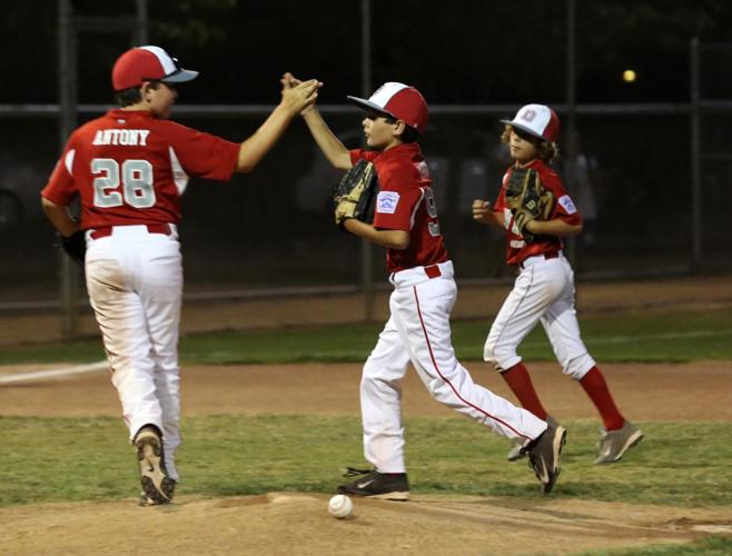 Bryce Barker, Joby Antony, Matthew Young and Grafton Shorts Davis American 9-10 All-Stars vs ...