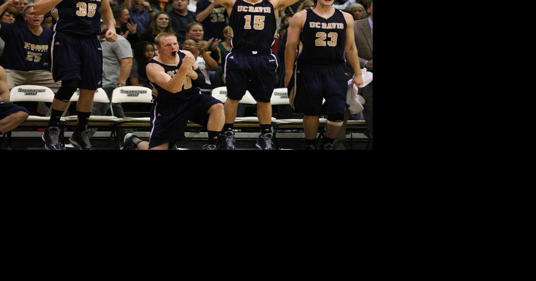 UCD men’s basketball bench photo | Do-not-import | davisenterprise.com