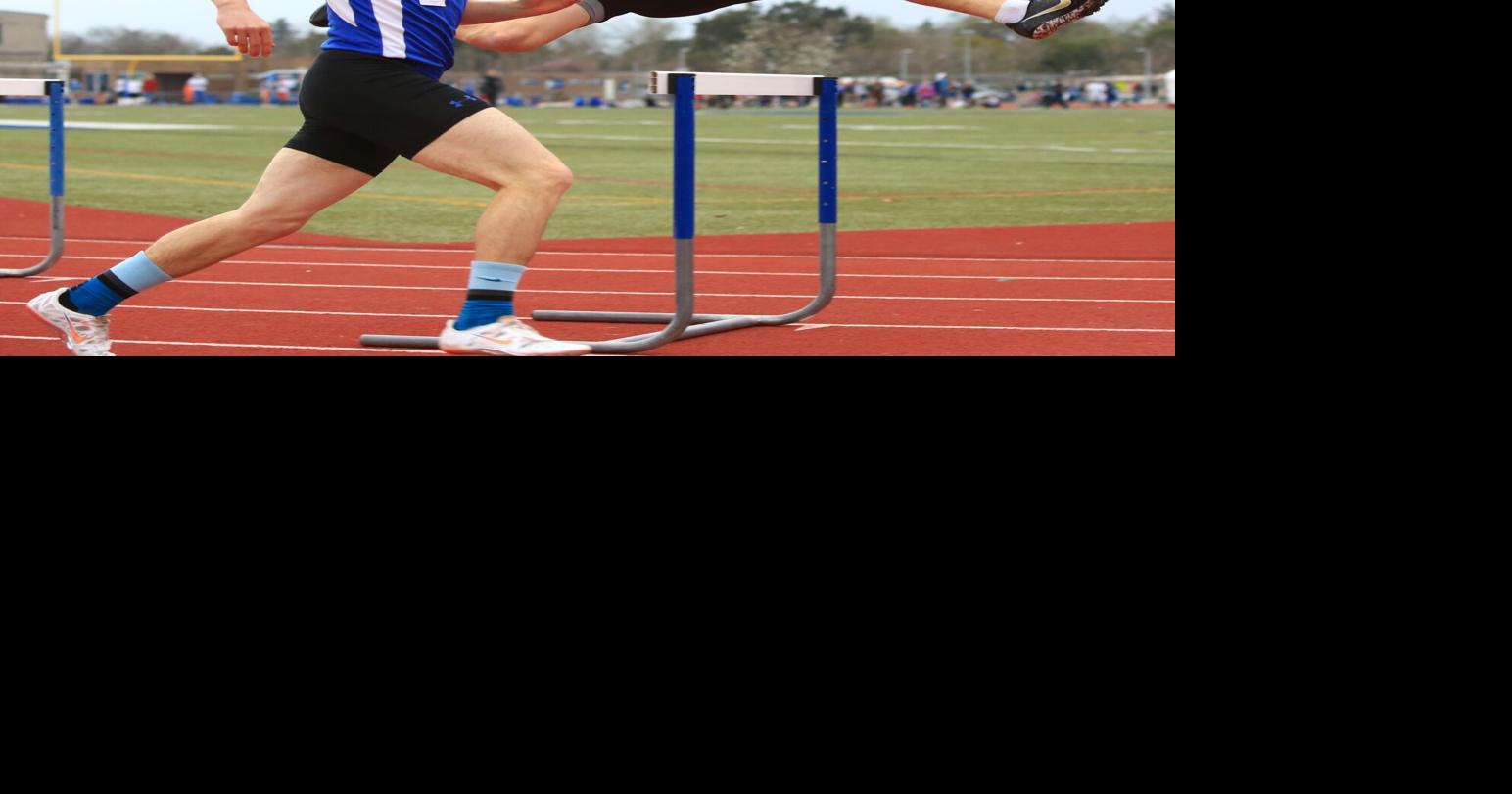 Kyle Clancy, Ian McKallip and Zoe Hunt-Murray DHS track and field vs ...