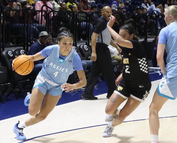 Backcourt duo leads Aggie women to victory | Sports | davisenterprise.com