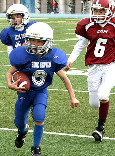 Tanner McNamara Davis Junior Blue Devils Pee Wee White Championship ...