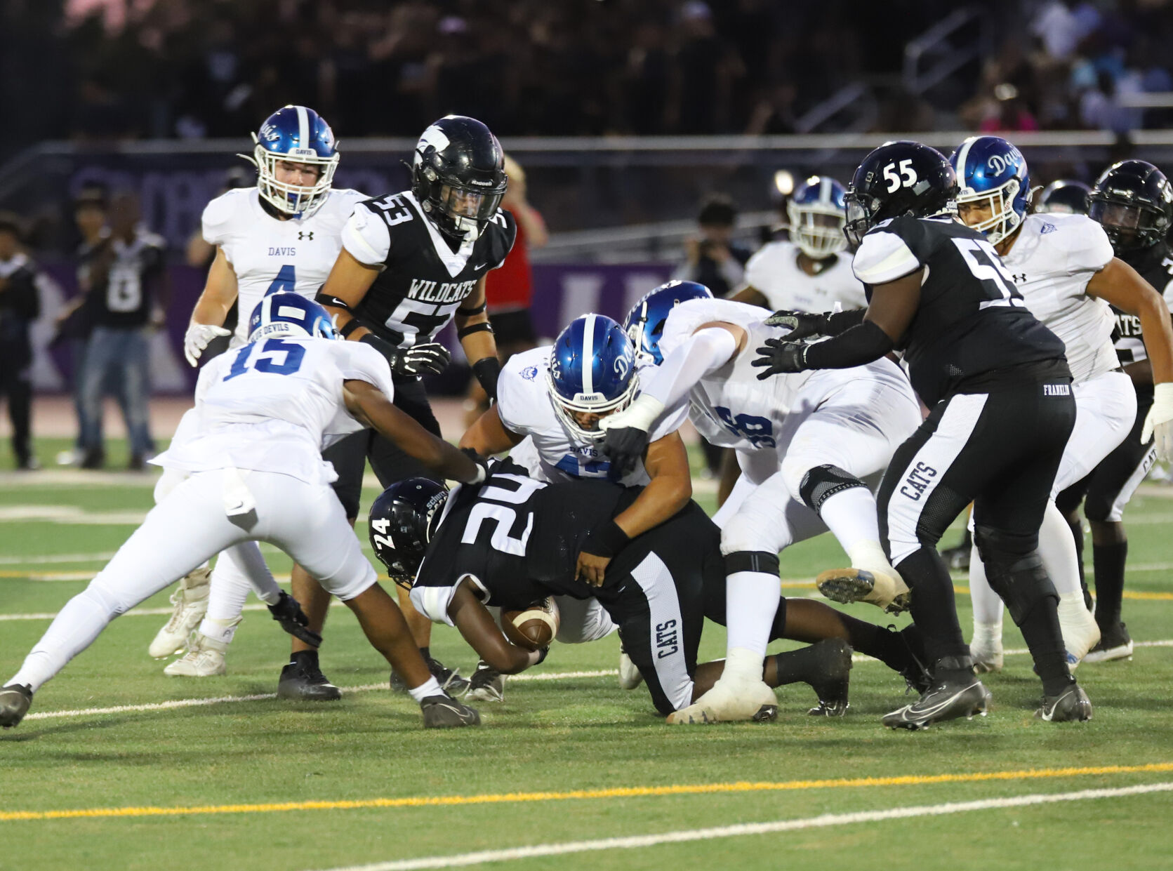 Football: Blue Devils' defense shines but falls in league opener ...