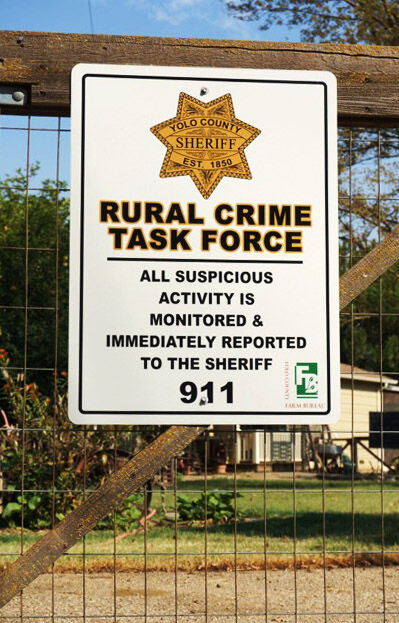 Sheriff’s Office, Farm Bureau offer crime-deterring signs | Crime, Fire ...