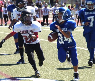 Junior Blue Devils split four games on opening football day | Sports ...