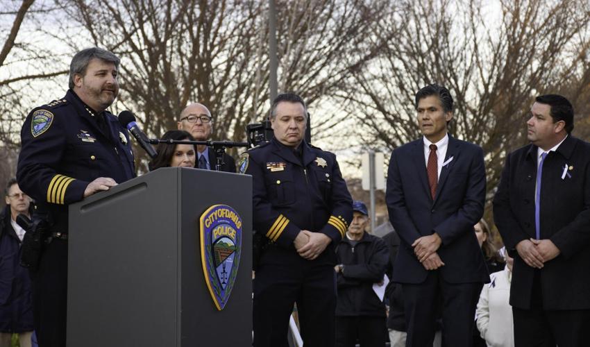 ‘A solemn place’: Memorial honors fallen officers Corona, Cantrill ...