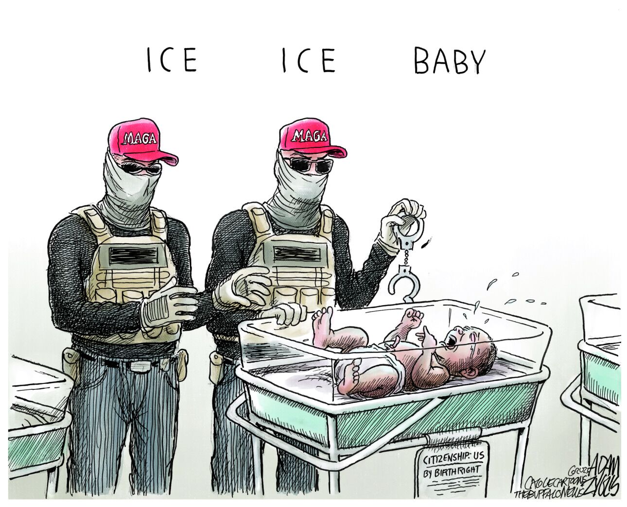 Adam Zyglis cartoon: Birthright Citizenship | Forum | davisenterprise.com