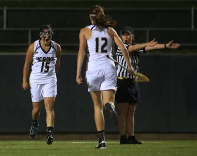 Ellie Delich and Elizabeth Landry UCD women’s lacrosse vs. Siena photo ...