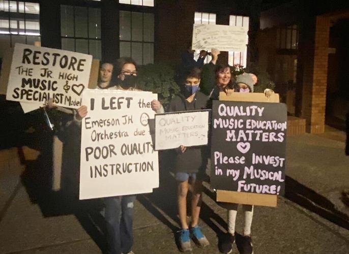 Musical protests and teacher unrest at school board meeting | Schools ...