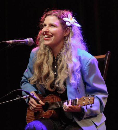Meredith Axelrod, with Keith Cary with Bob Armstrong, on stage at Odd ...