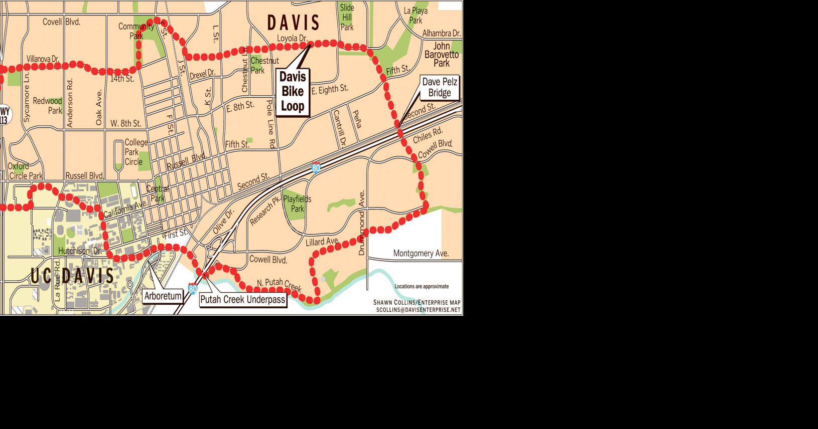 Visitors’ Guide: Davis Bike Loop map | Features | davisenterprise.com