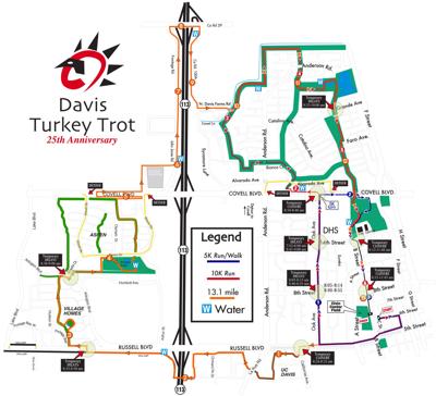 Turkey Trot map | Sports | davisenterprise.com