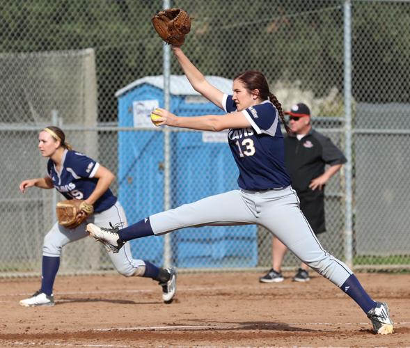Christina Guidry and Leah Munden UCD softball vs. Pacific photos | Do ...