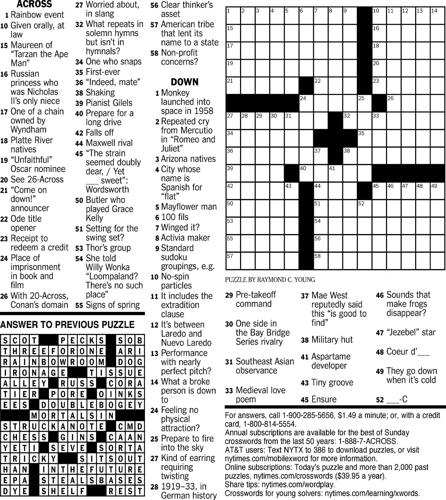 redeemed crossword