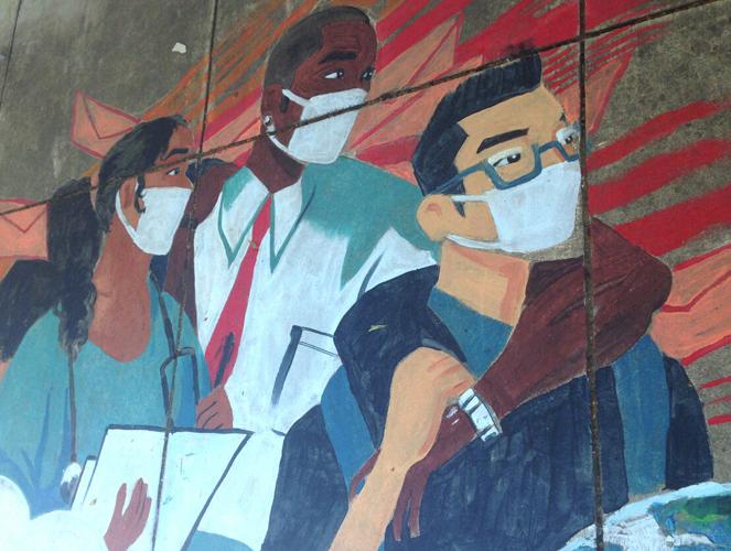 Local artists respond to pandemic, current events with pavement ...
