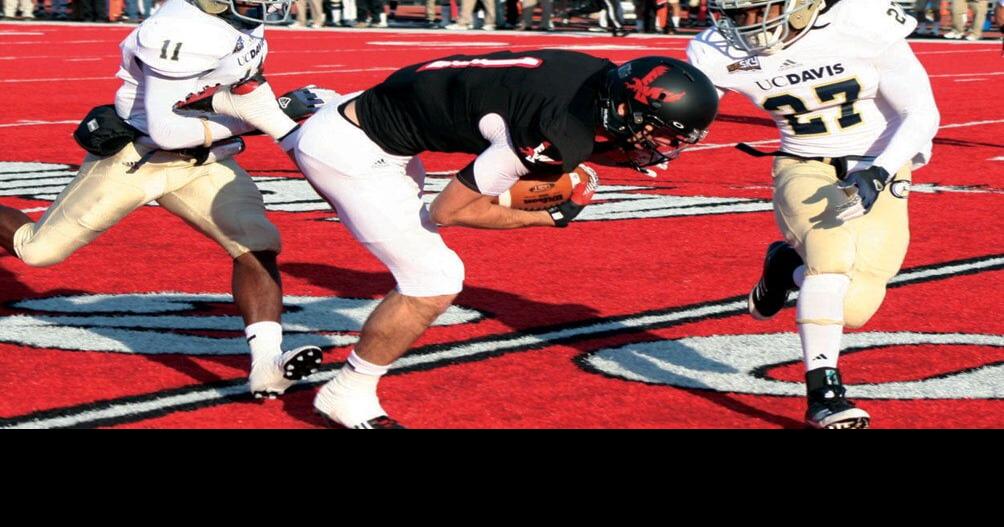 Jon Perkins, Earnest Sayles and Alex Cannon UCD football vs. Eastern ...