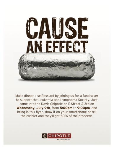 Dine out to cure cancer at Davis Chipotle | News | davisenterprise.com