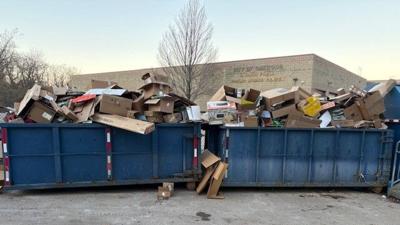 Boxes abound in Oakwood: Cardboard recycling increase a gift to city ...