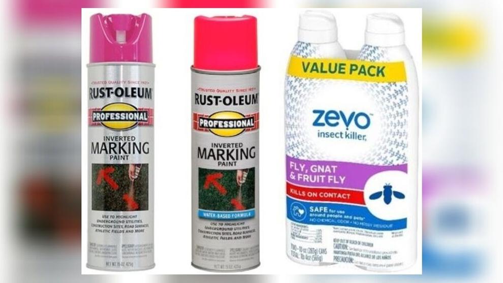 RECALLS: Rust-Oleum fluorescent pink spray paint, P&G’s Zevo insect ...