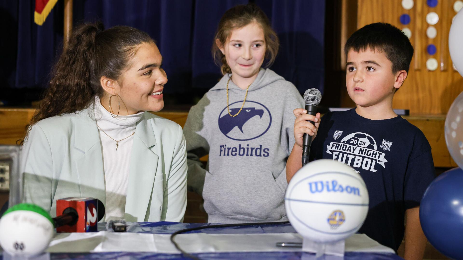Kettering’s Maddy Westbeld visits her old school | Local ...