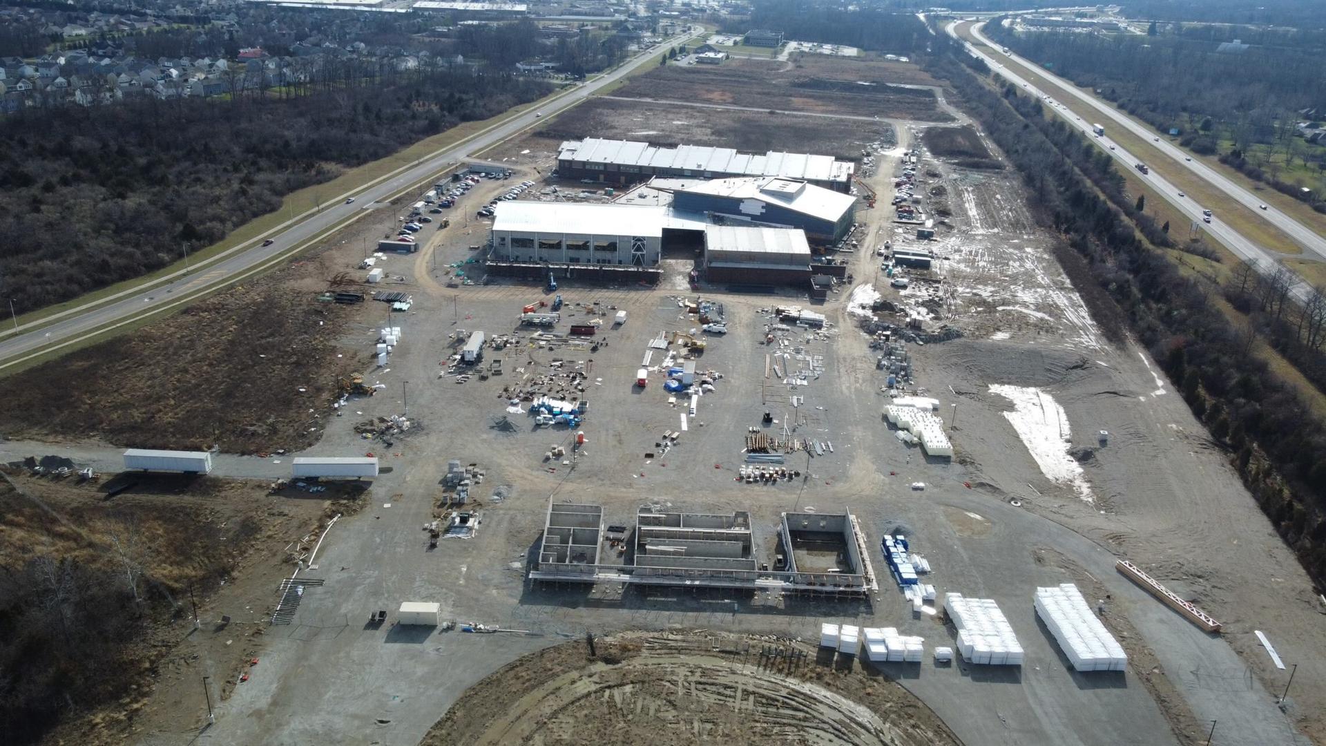 New Fairborn High School construction focusing on interior as colder ...