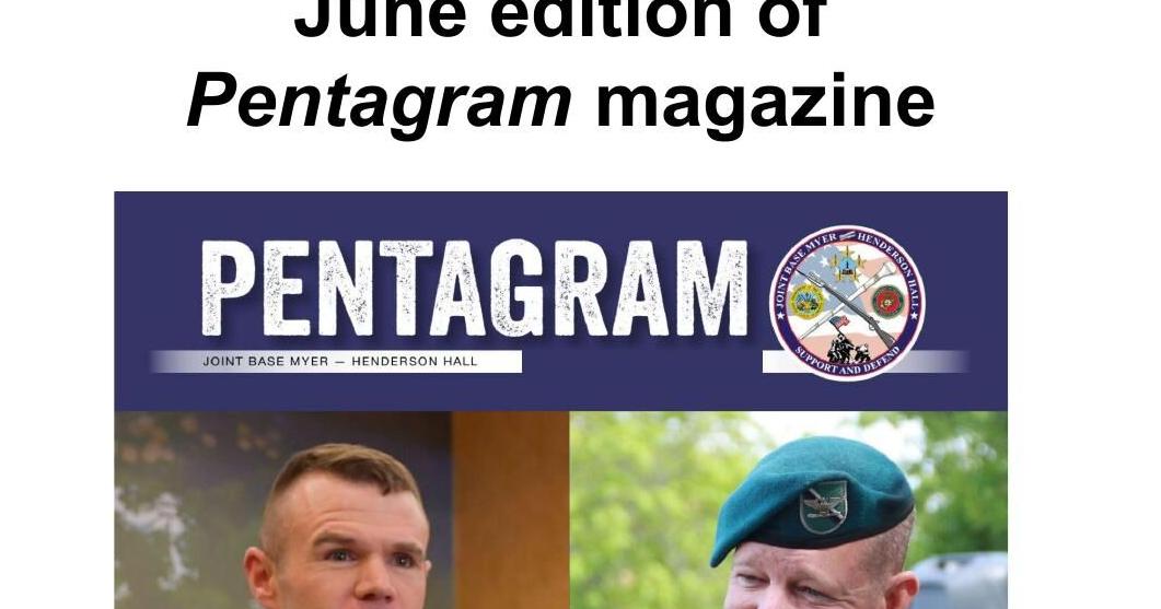 Sneak preview: Pentagram magazine, June 2023 | Local | dcmilitary.com
