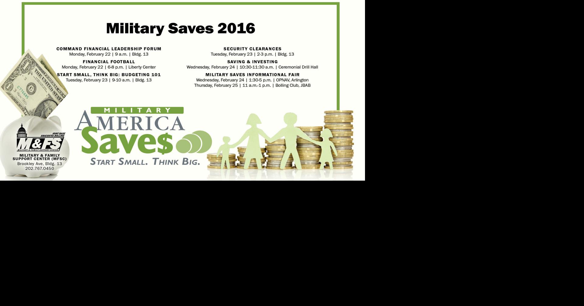 Military Saves week kicks off Feb. 22 | Features | dcmilitary.com