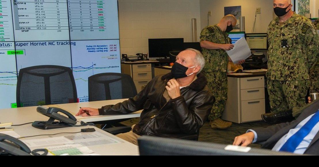 Navy 'Air Boss' visits AIRLANT, observes aviation readiness cell ...