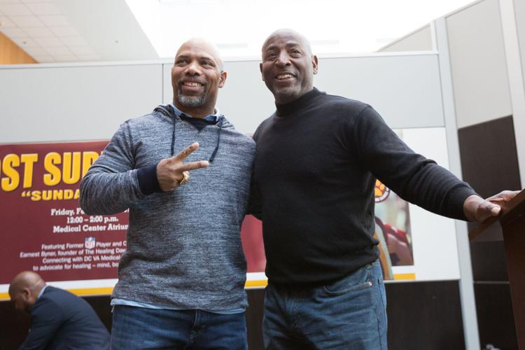 Redskins greats Byner and Ervins promote veterans health and wellness ...