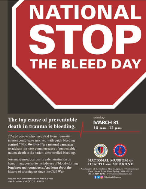 2019 Stop the Bleed Day Flyer | | dcmilitary.com