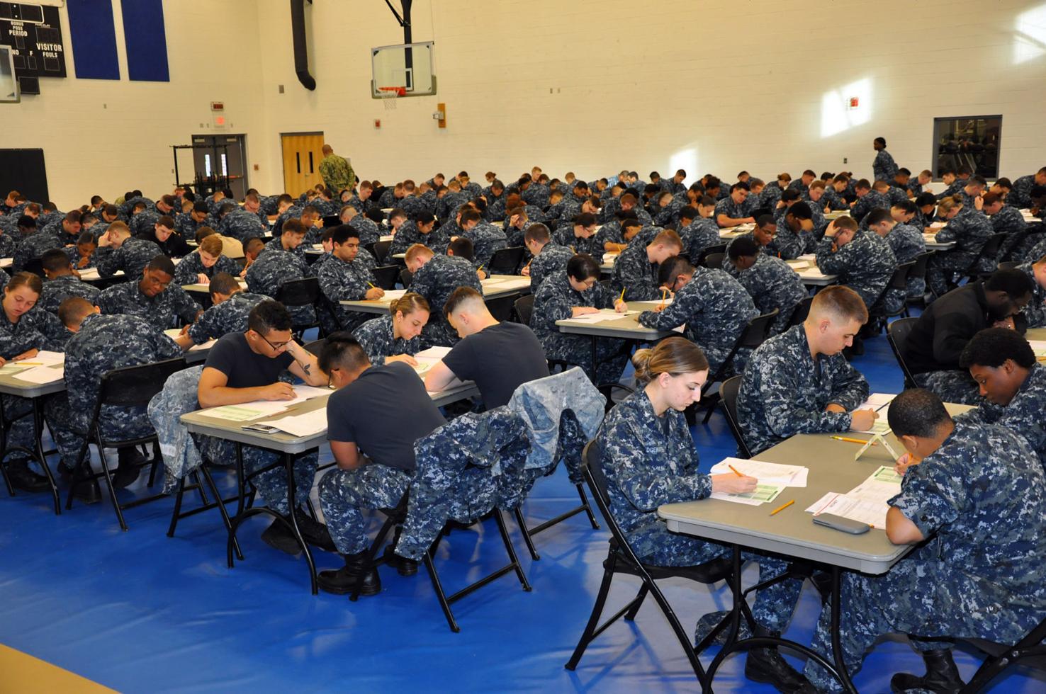 Navy Petty Officer Third Class Sailors Take the Second Class Rating ...