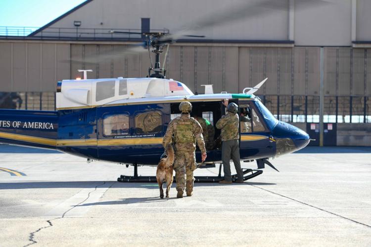 Ruff Riders: Military working dogs, 1st helicopter squadron conduct ...