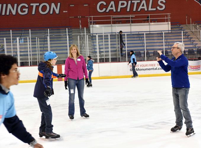 Arlington families spend free fun time at Adaptive Ice Skate Afternoon ...