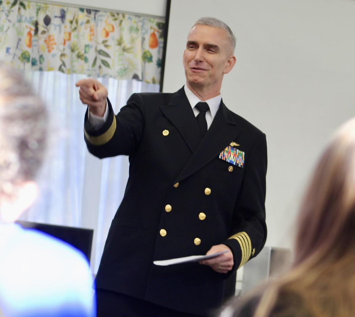 Test Wing CO explains Missing Man Table to local students | Tenant ...