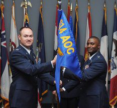614th AOC Det One Commander Passes Guidon | Features | dcmilitary.com