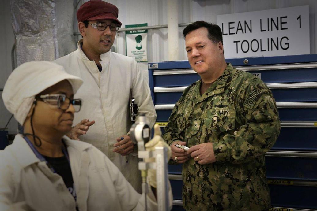 Commander, Naval Surface Warfare Center, Rear Admiral Tom Druggan ...