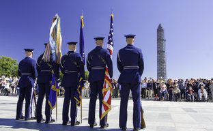 U.S. Air Force Honor Guard pays tribute to members of New York’s ...