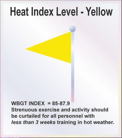Heat Stress Flags: Monitoring outdoor activity exposure risks | Local | dcmilitary.com
