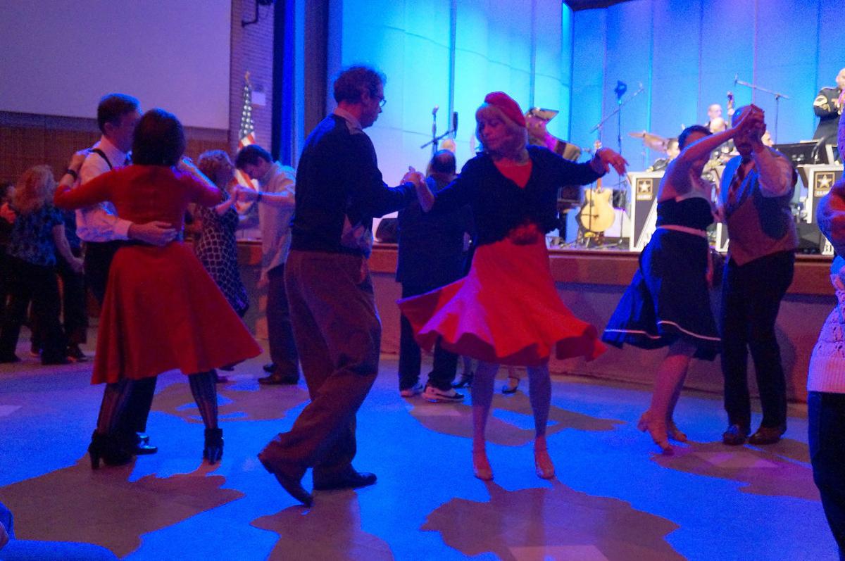 Veterans, families swing dance at U.S. Army Blues performance | Local ...