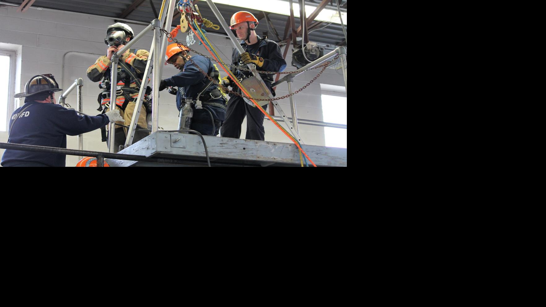 Firefighters complete technical rescue/confined space training ...