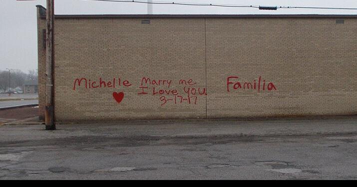 Man fined over graffiti wedding proposal doesn't regret it | Odd ...