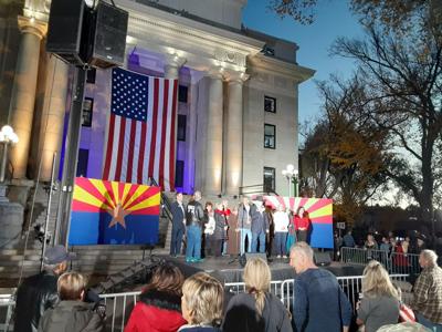 Photos: Republican rally for Midterm Election held at courthouse plaza ...