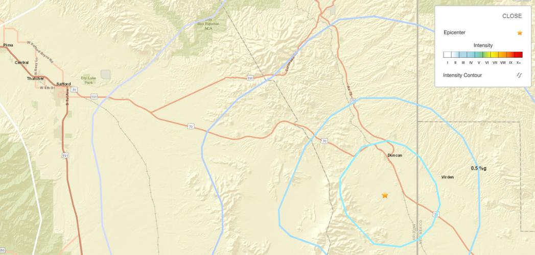No damage reported after Saturday's 3.6 magnitude earthquake in Arizona ...