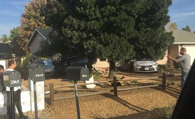 Photo: Rollover hits house in Prescott Valley | News | dcourier.com