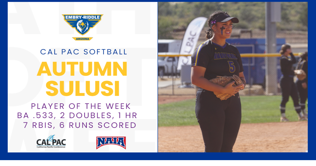 Sulusi Named Cal Pac Softball Player of the Week | Sports | dcourier.com