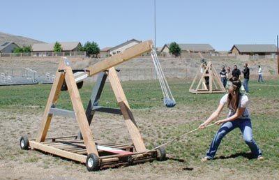 Photo: Water balloons away...on a trebuchet | Features | dcourier.com